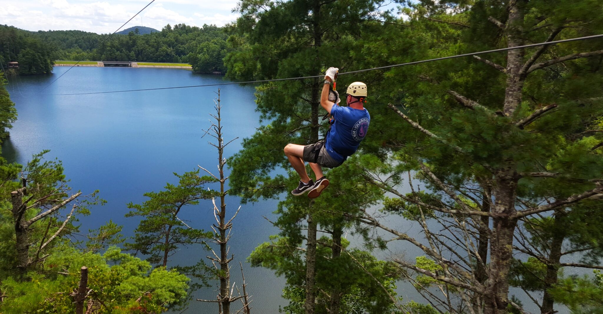 Ziplining Helen, GA - Unicoi State Park - Screaming Eagle