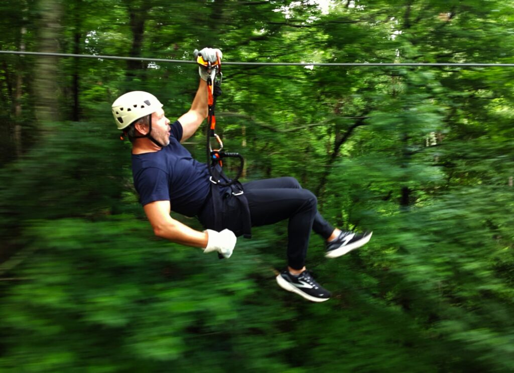 Ziplining Helen, GA - Unicoi State Park - Screaming Eagle